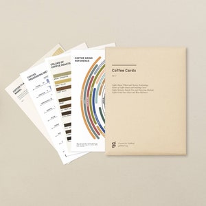 Coffee Reference Card Deck, 4 Dual-sided Charts About Coffee Science ...