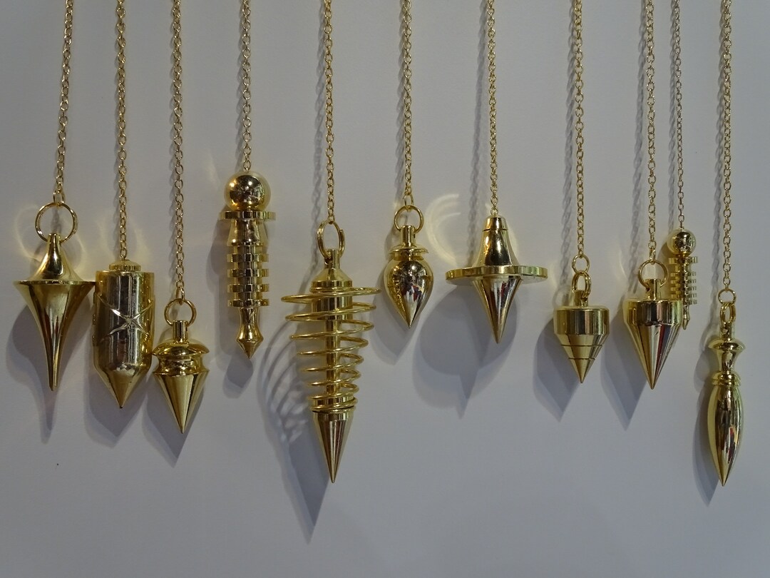 Selection of Pendulums in Gold-plated Finish Several Shapes - Etsy