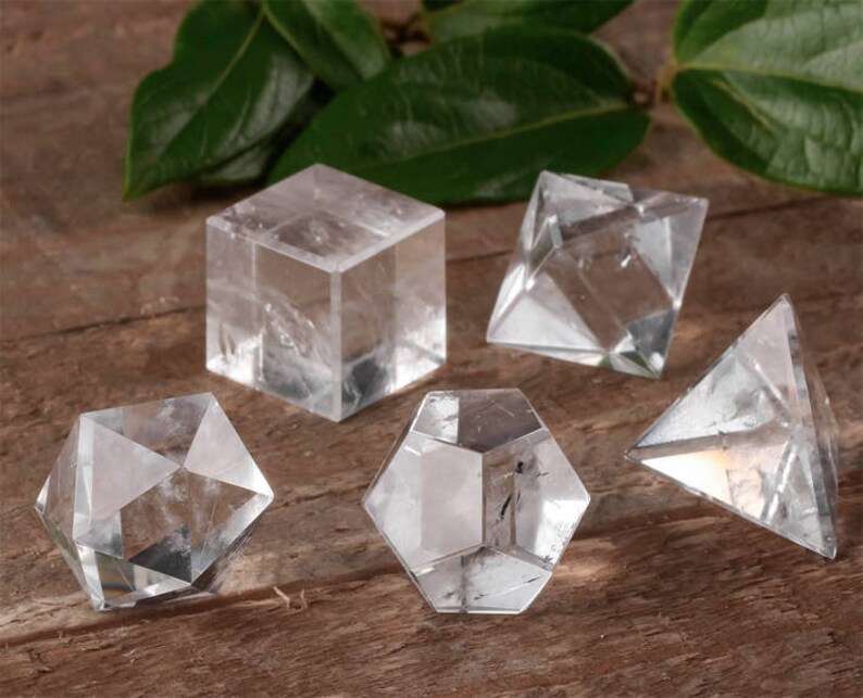 Lot de 5 solids de platon 'avec ou sans coffret' en | Etsy France