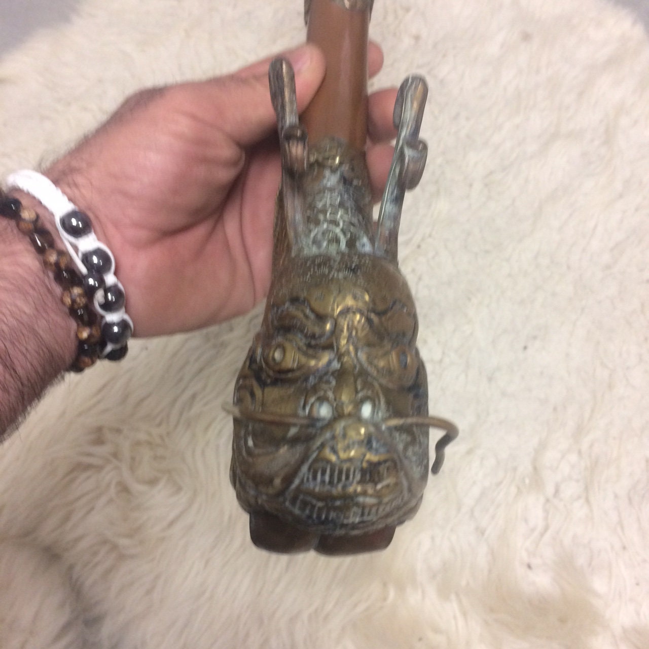 Authentic and Ancient Tibetan Horn Tibetan Ritual Instrument | Etsy UK