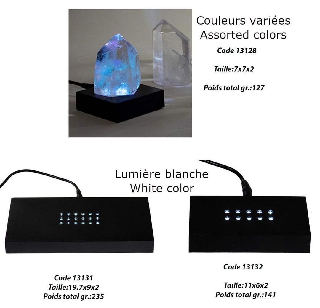 3 Models of LED Bases to Choose From, White or Varied Lights, Perfect ...