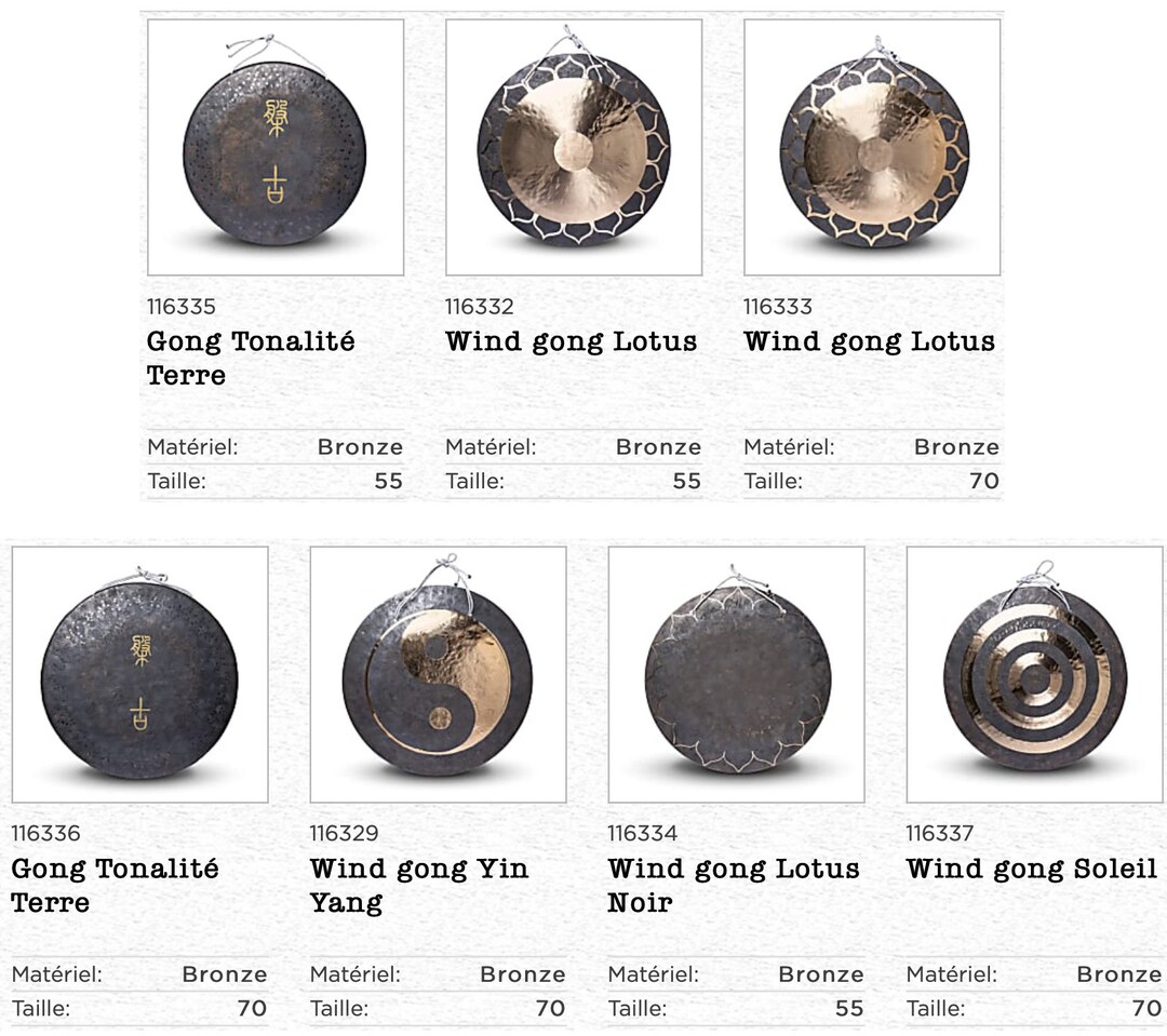 Gong With Patterns of Your Choice From 55 to 70 Centimeters in Diameter ...