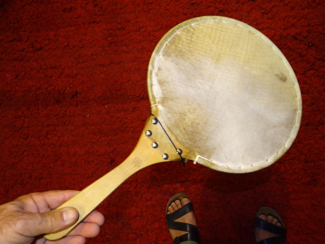 Travel Drum Skin Stretched Over a Metal Frame With Wooden - Etsy