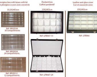 Top Glass Gemstone Gem Display Box Storage Tool Coin Jar US - Etsy