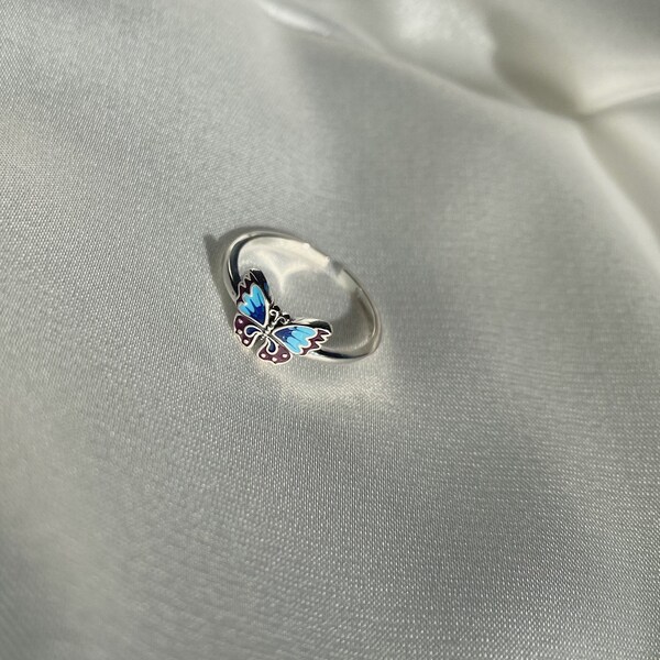 Silver Butterfly Rings - Etsy