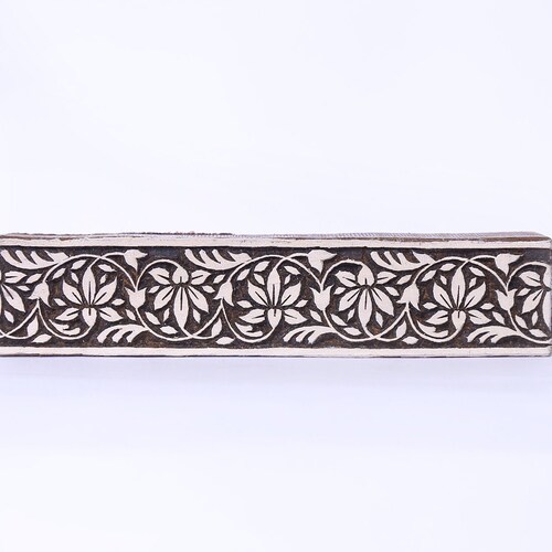 Floral Border Block Pottery Stamp Clay Stamp Hand Carved | Etsy