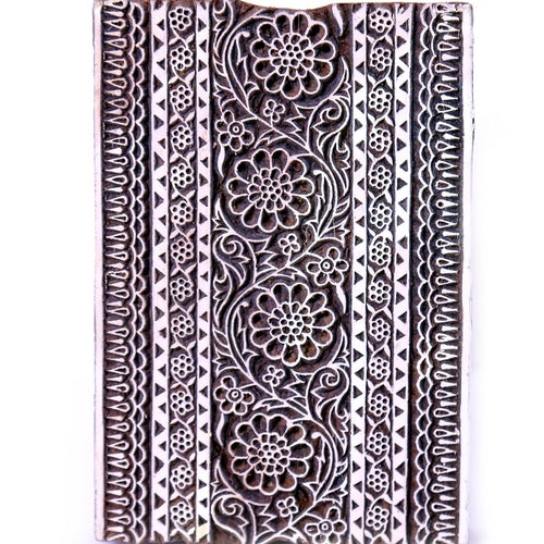 Floral Border Stamp Pottery Stamp Clay Stamp Hand Carved - Etsy