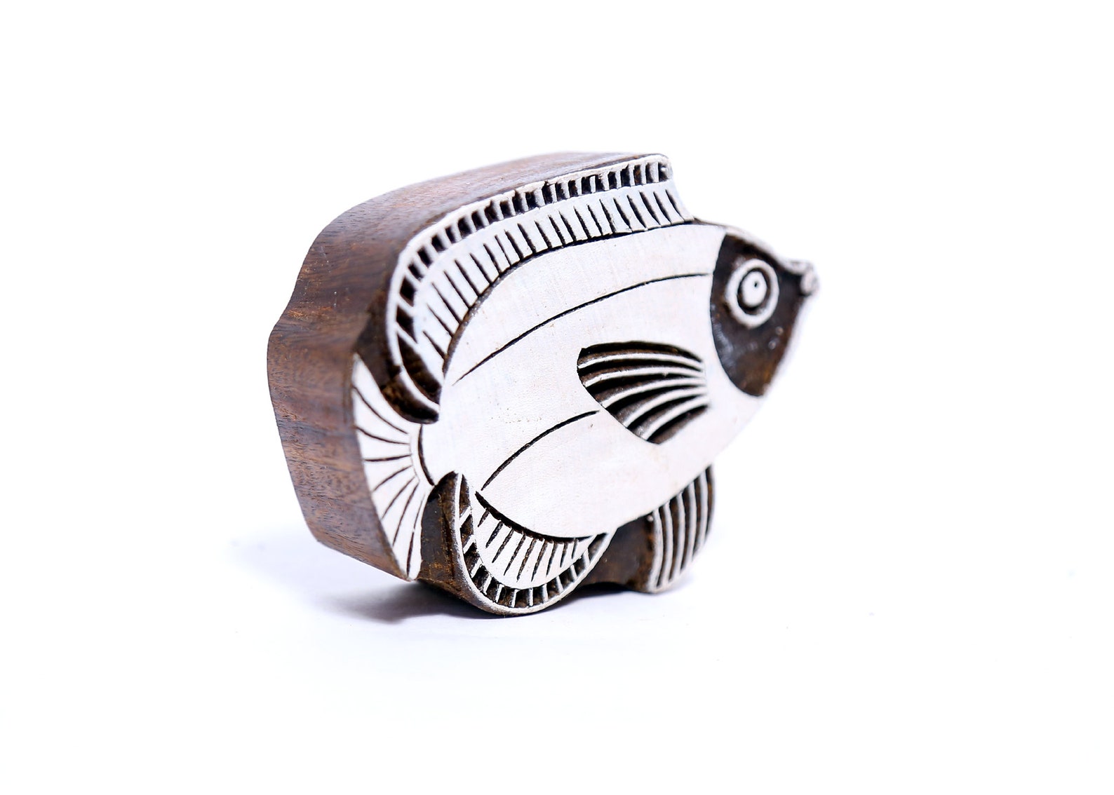 Fish Stamp Wood Printing Block Pottery Stamp Block Print - Etsy