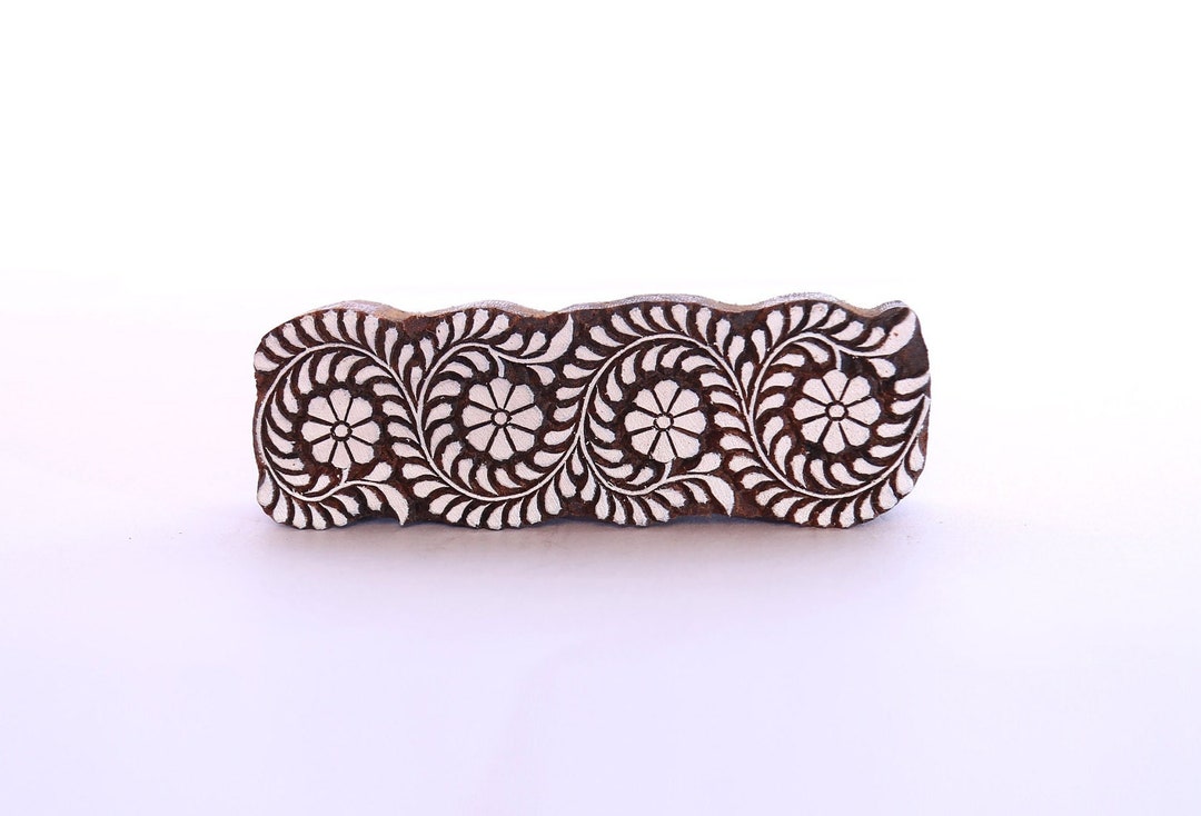 Wood Block Stamp; Block Print Stamp; Wooden Printing Block; Indian ...