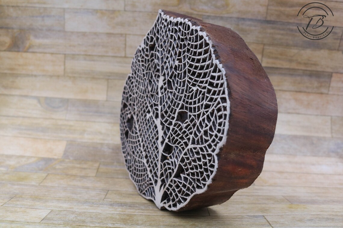 Leaf Skeleton Stamp Leaf Stamp Hand Carved Wood Printing | Etsy