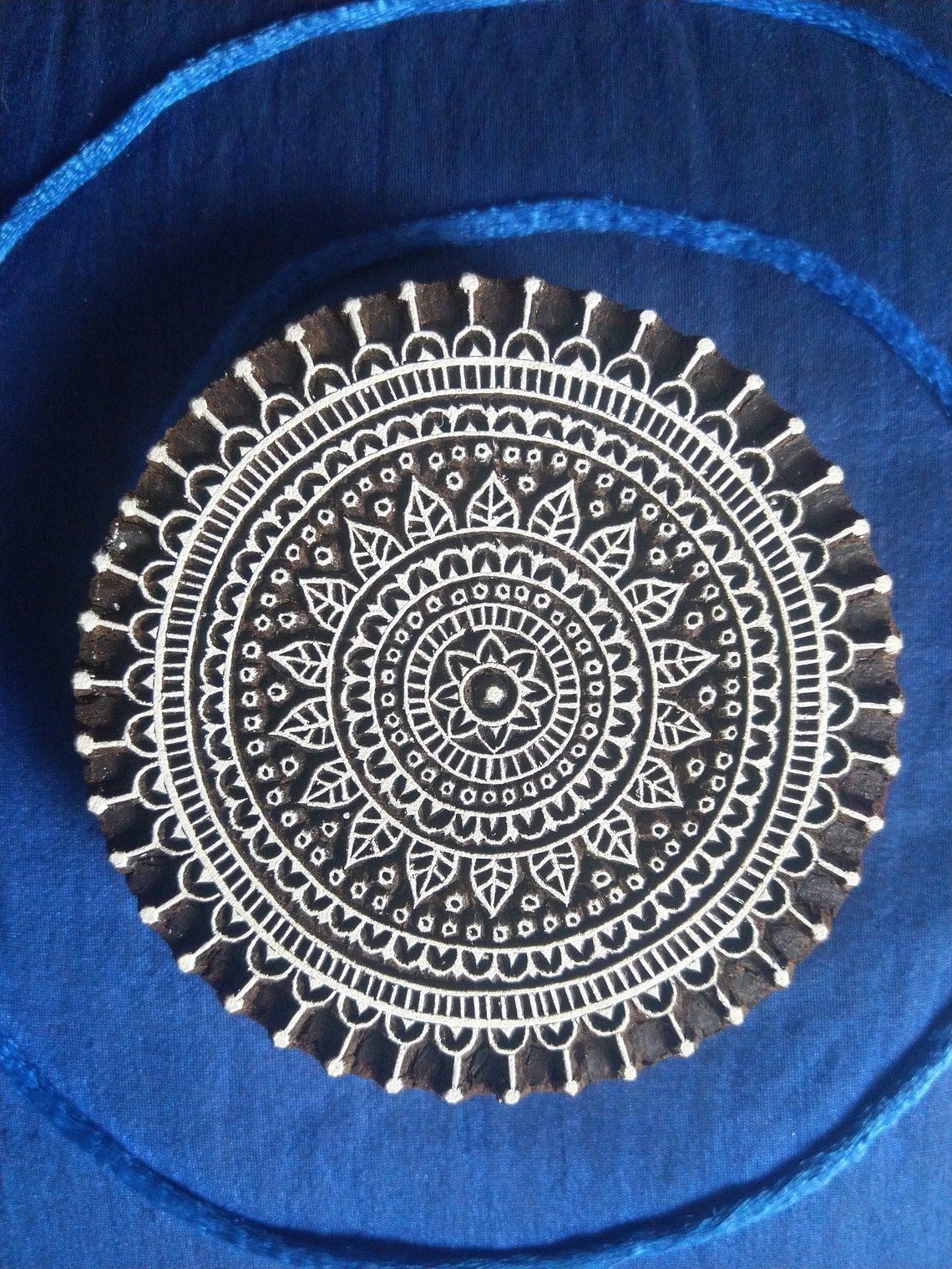 Floral Intricate Mandala Wood Stamp Pottery Stamp Wood | Etsy