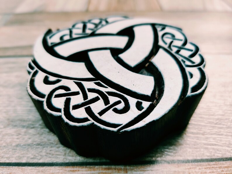 Triquetra Celtic Art Medieval Stamp Trinity Knot Hand | Etsy