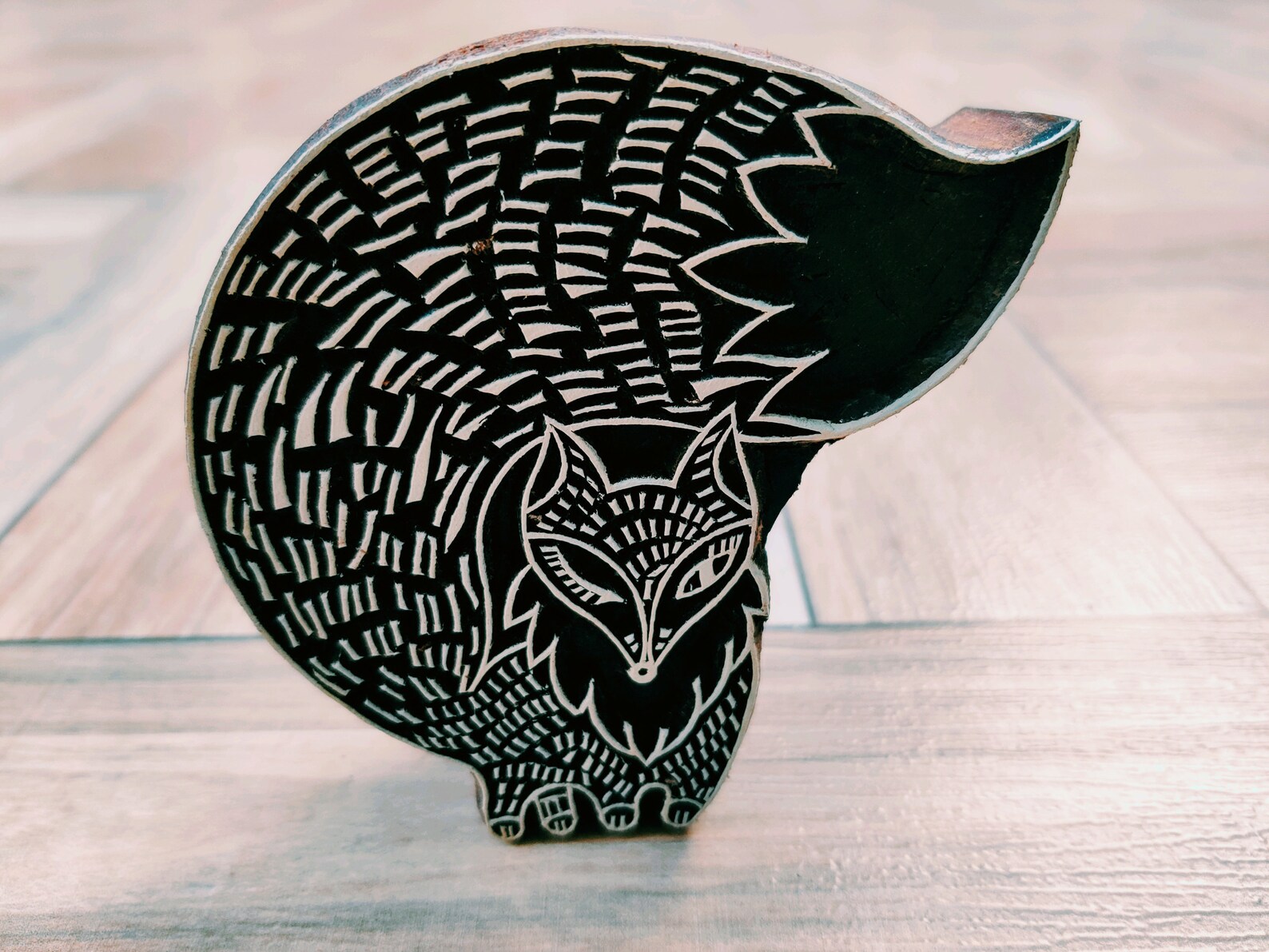 Fox stamp Pottery stamp Wood printing block Block print | Etsy