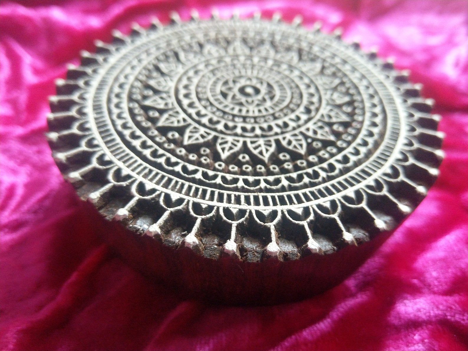 Floral Intricate Mandala Wood Stamp Pottery Stamp Wood | Etsy