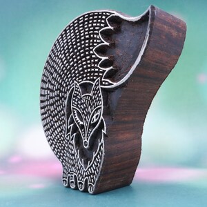 Fox Stamp; Pottery Stamp; Wood Printing Block; Block Print Stamp ...