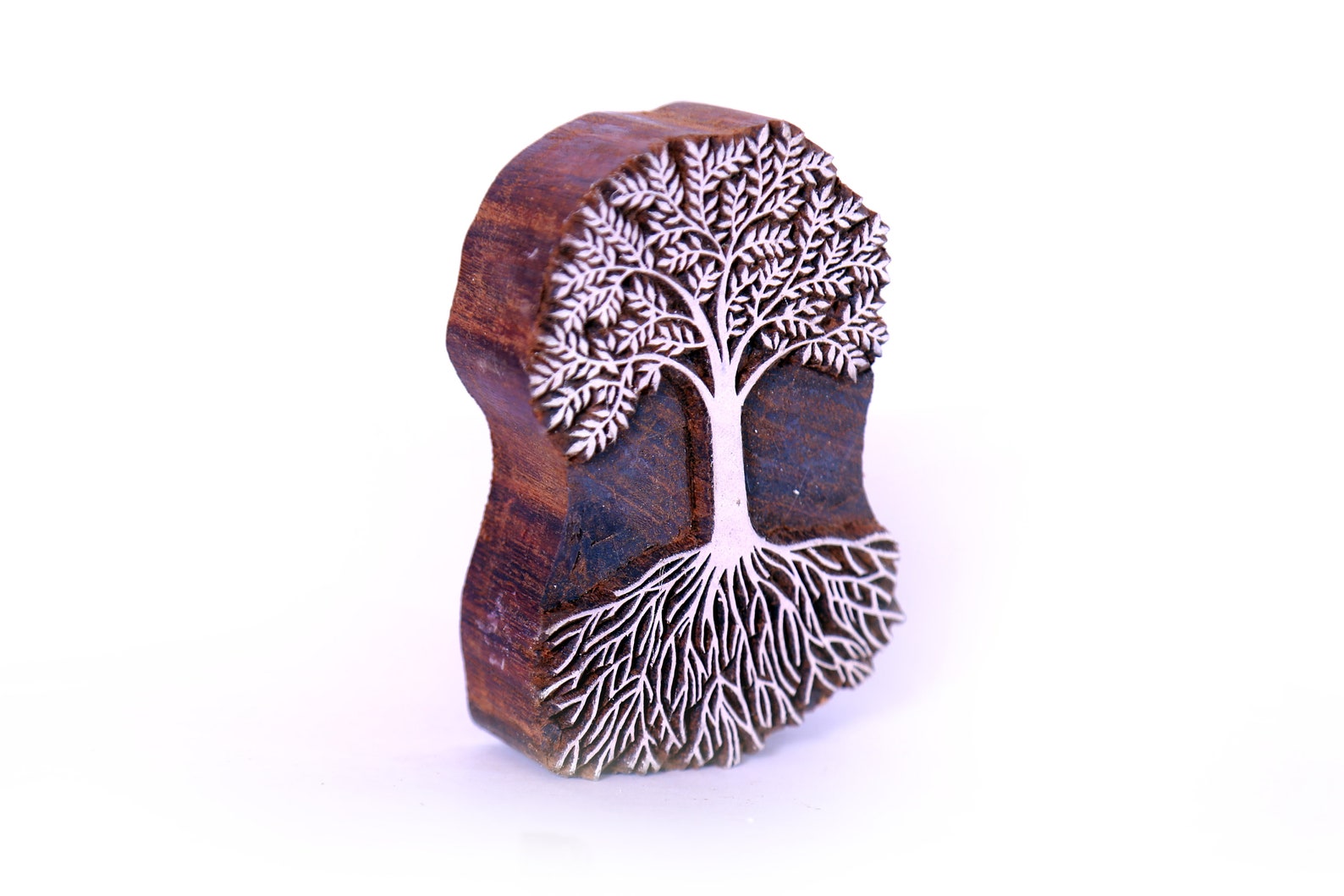 Tree Stamp Indian Stamp Block Hand Carved Wood Printing - Etsy