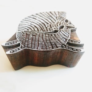 Fox Hand Carved Wood Printing Block; Pottery Stamp; Indian Stamp - Etsy