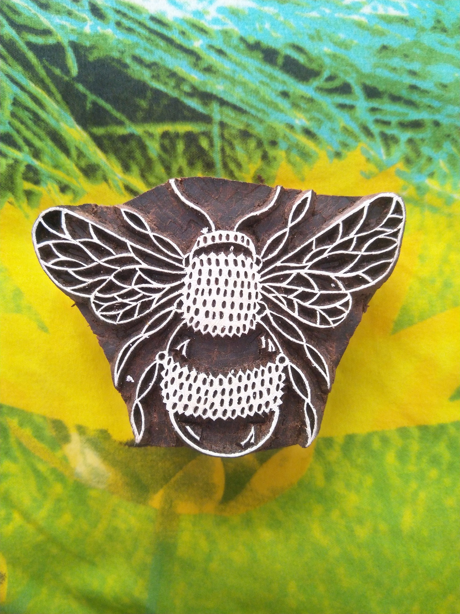 Beetle Wood Stamp Insect Stamp Hand Carved Indian Wood | Etsy