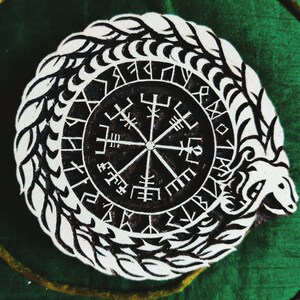 Viking Stamp; Viking Rune Symbol; Dragon; Medieval Stamp ; Leather ...