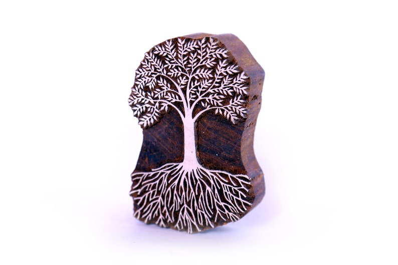 Tree Stamp Indian Stamp Block Hand Carved Wood Printing - Etsy