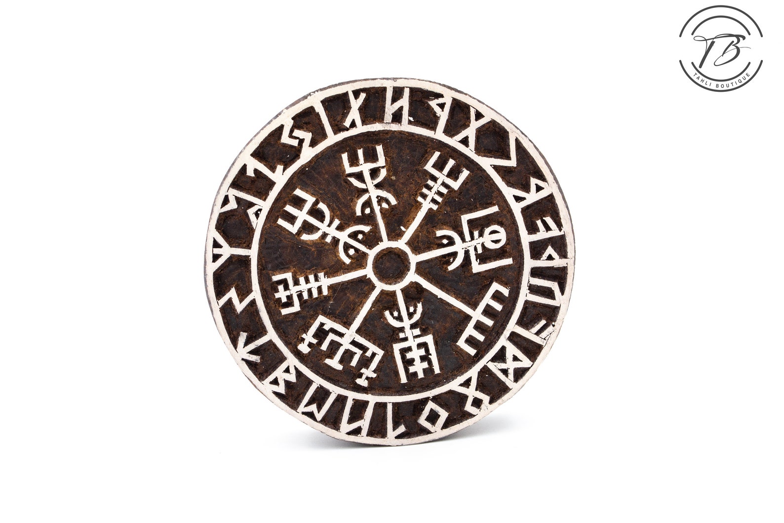 Viking Compass Hand Carved Wood Stamp Printing Block for - Etsy