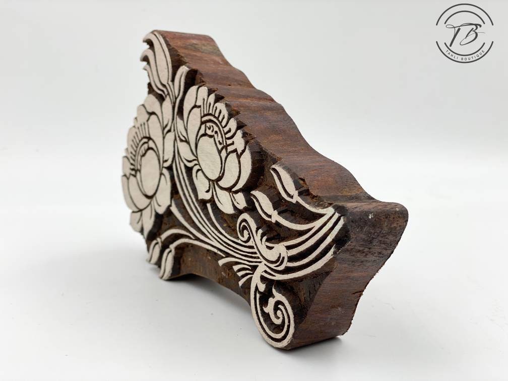 Flower Stamp Pottery Stamp Indian Stamp Wood Printing - Etsy