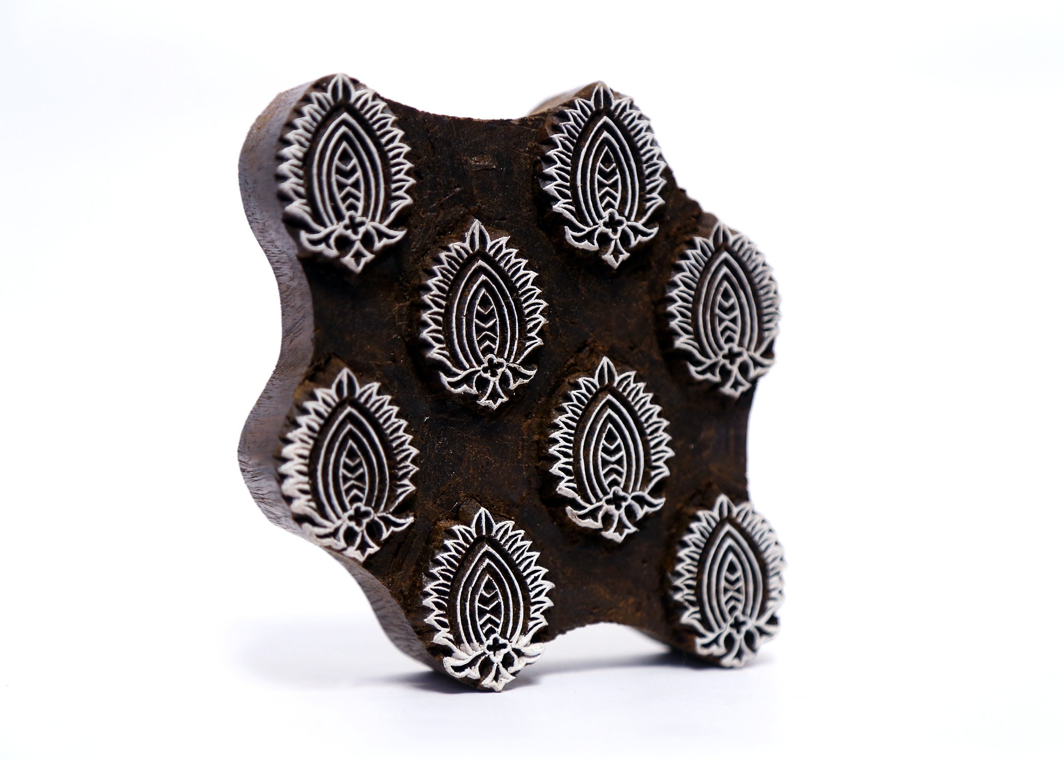 Wood printing block pottery stamp block print stamp clay | Etsy