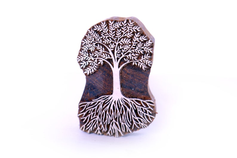 Tree Stamp Indian Stamp Block Hand Carved Wood Printing - Etsy