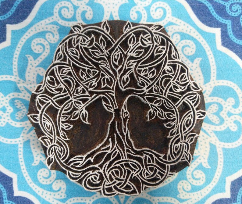 Tree of Life Stamp Tree Stamp Indian Stamp Block for Textile - Etsy
