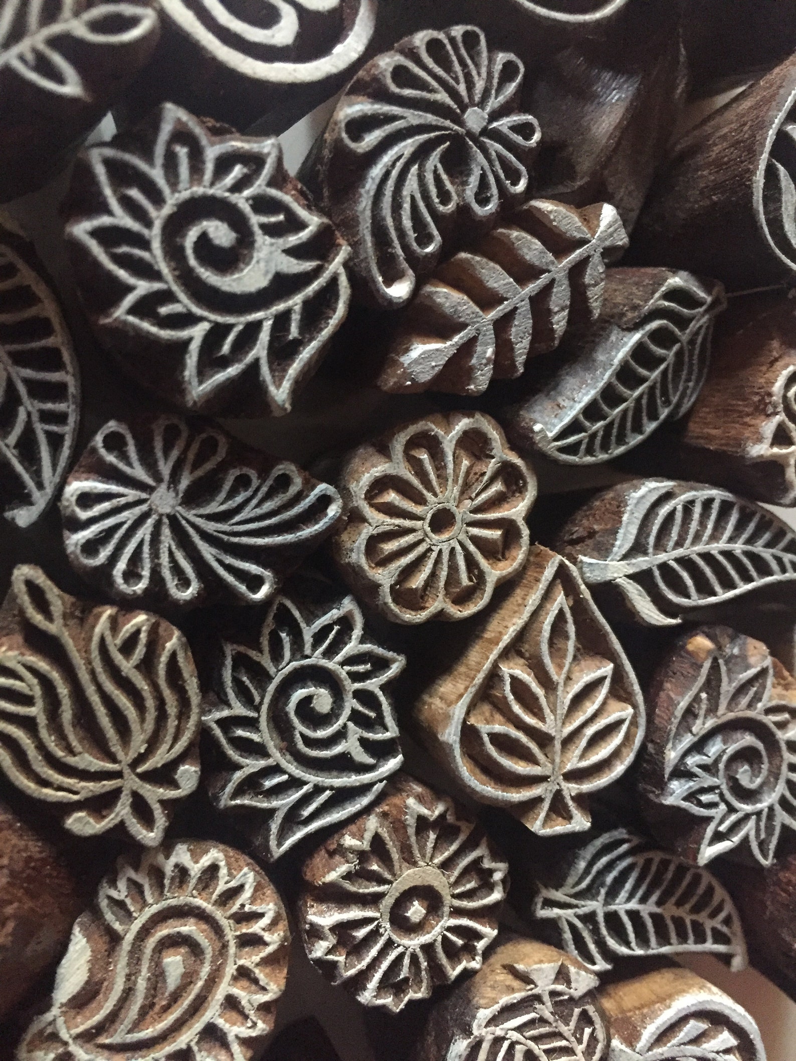 Lot of 10 Soap Stamps Pottery Stamps Tjaps Small Indian | Etsy