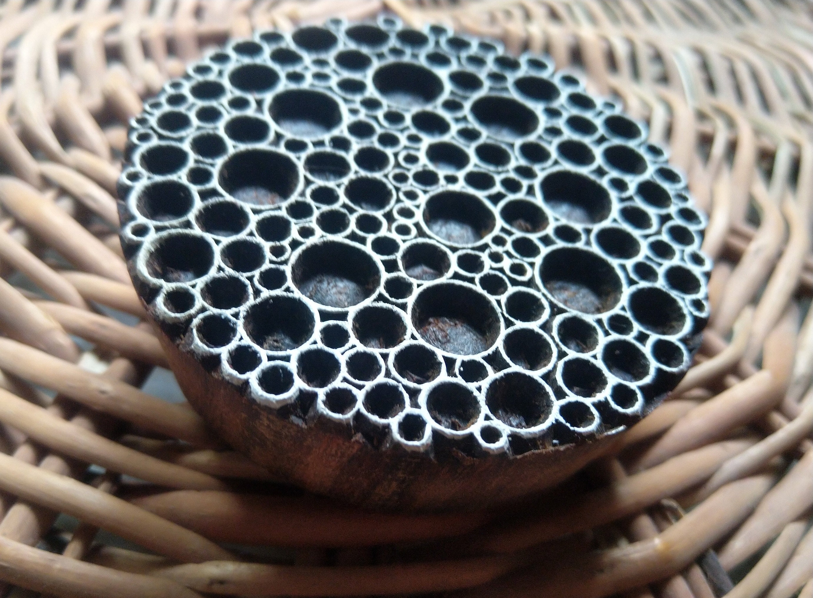 Circle of Circles Round Hand Carved Indian Wooden Stamp - Etsy