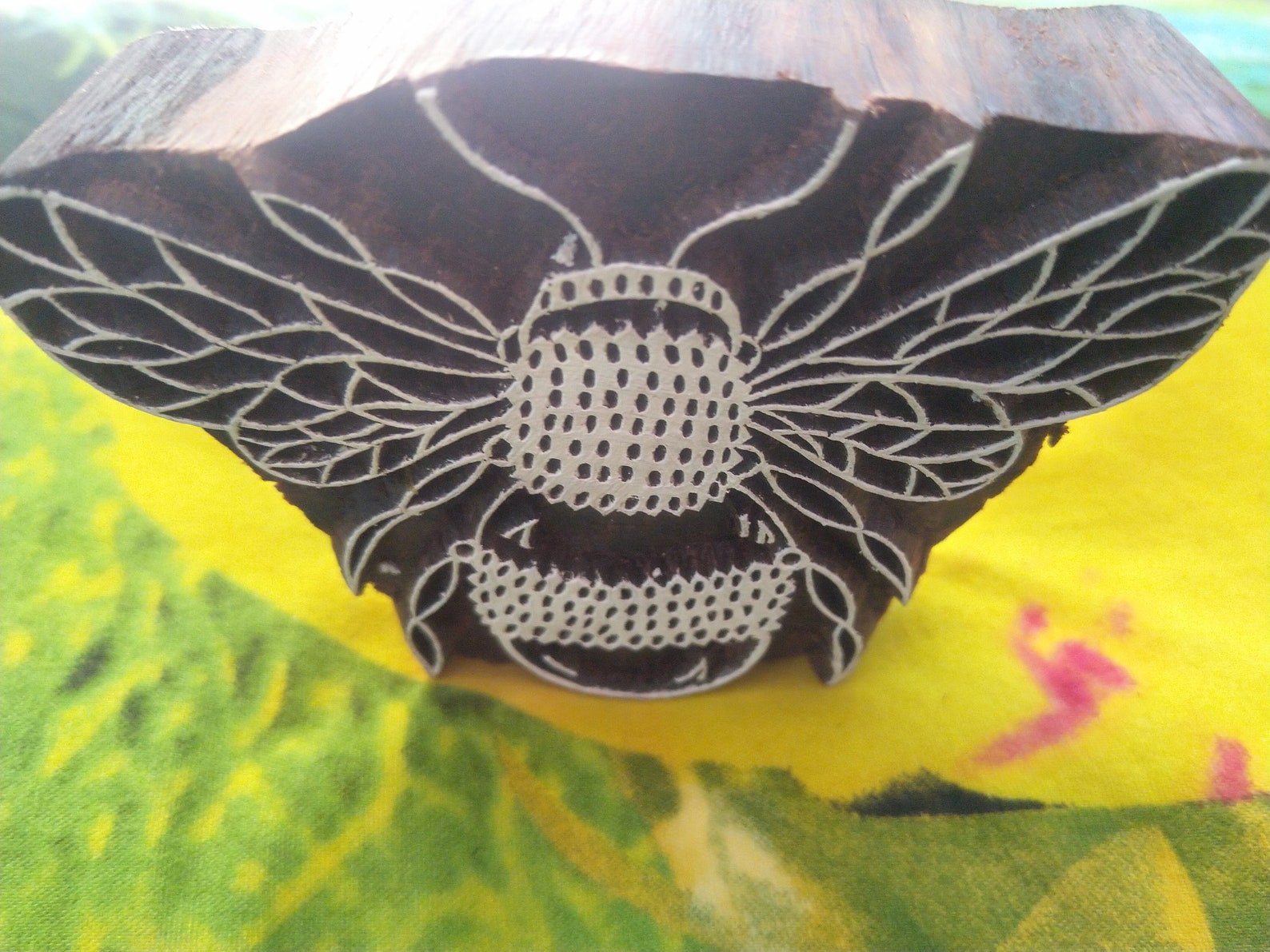 Beetle Wood Stamp Insect Stamp Hand Carved Indian Wood | Etsy