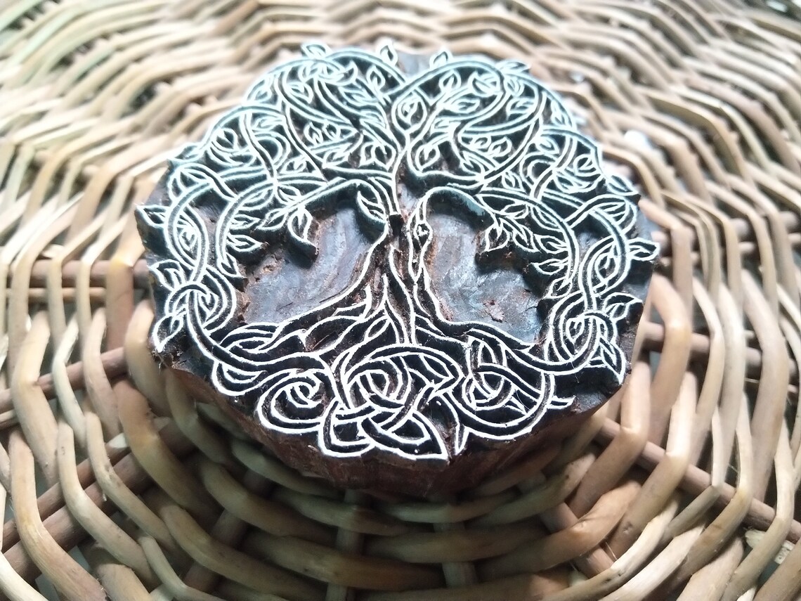 Tree of Life Stamp Tree Stamp Indian Stamp Block for Textile - Etsy