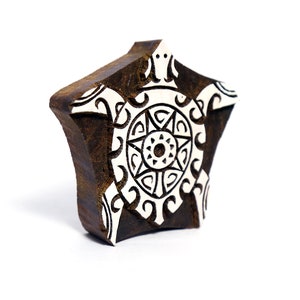 Turtle - Wood Printing Block; Pottery Stamp; Block Print Stamp; Clay ...