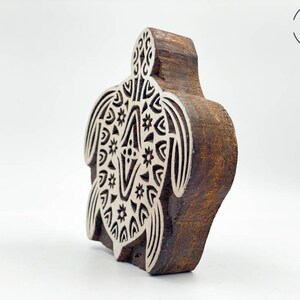 Turtle Stamp; Pottery Stamp; Indian Stamp; Wood Printing Block ...