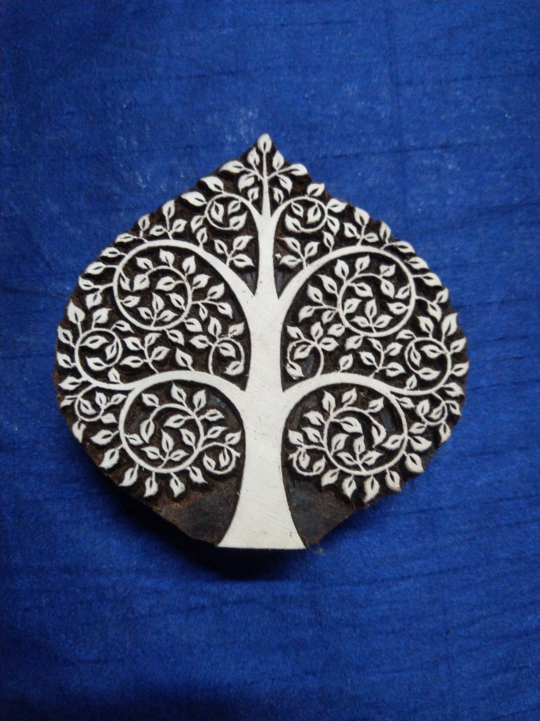 Bodhi Tree Wood Block Print Stamp ; Indian Stamp; Textile Printing ...