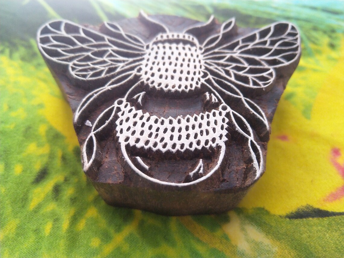 Beetle Wood Stamp Insect Stamp Hand Carved Indian Wood | Etsy