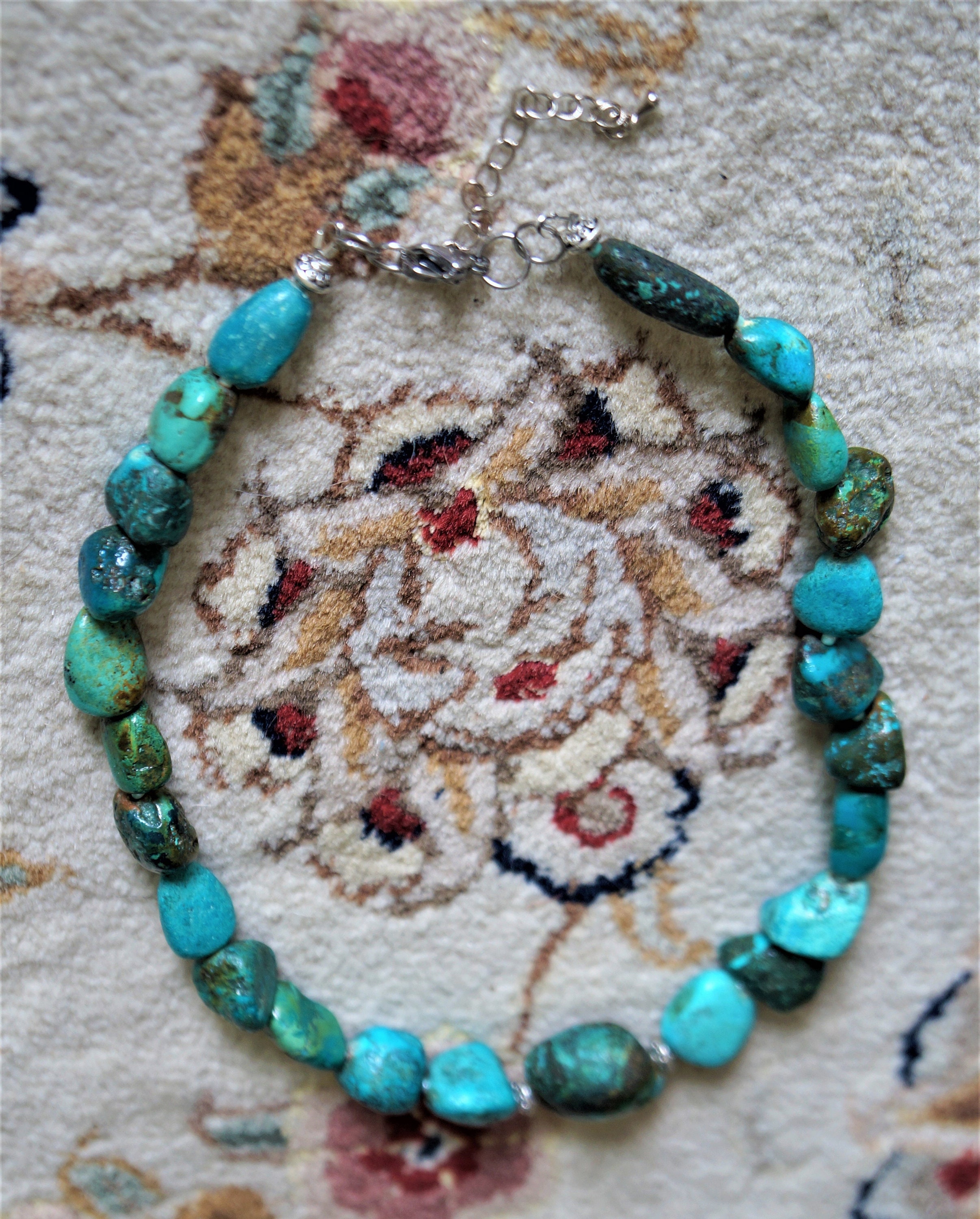 Large Genuine Turquoise Blue Green Turquoise Smooth Beads Irregular ...