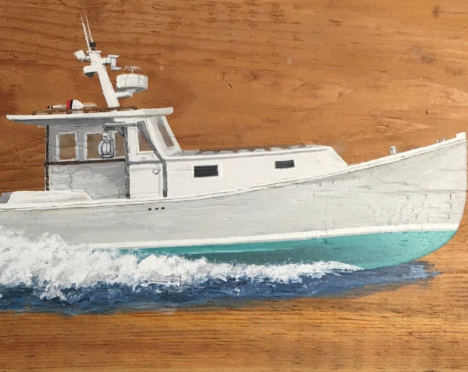 Custom Boat Portrait Painting on Wood Panel - Great Gift Idea ...