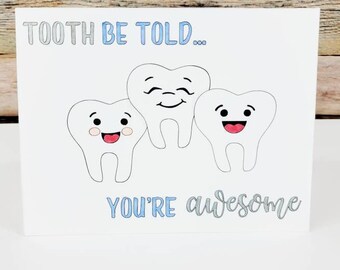 Personalised Thank You Card for Dentist Orthodontist - Etsy