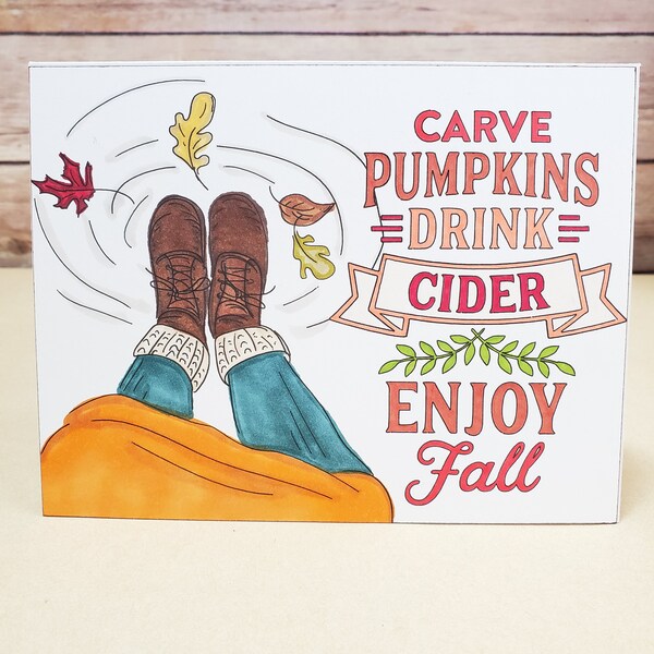 Fall Greeting Card - Etsy