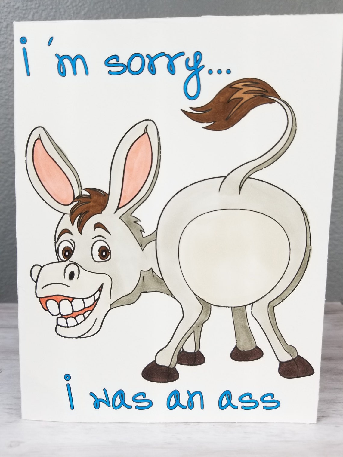 Apology Card Sorry Card Funny Apology Forgive Me Card | Etsy