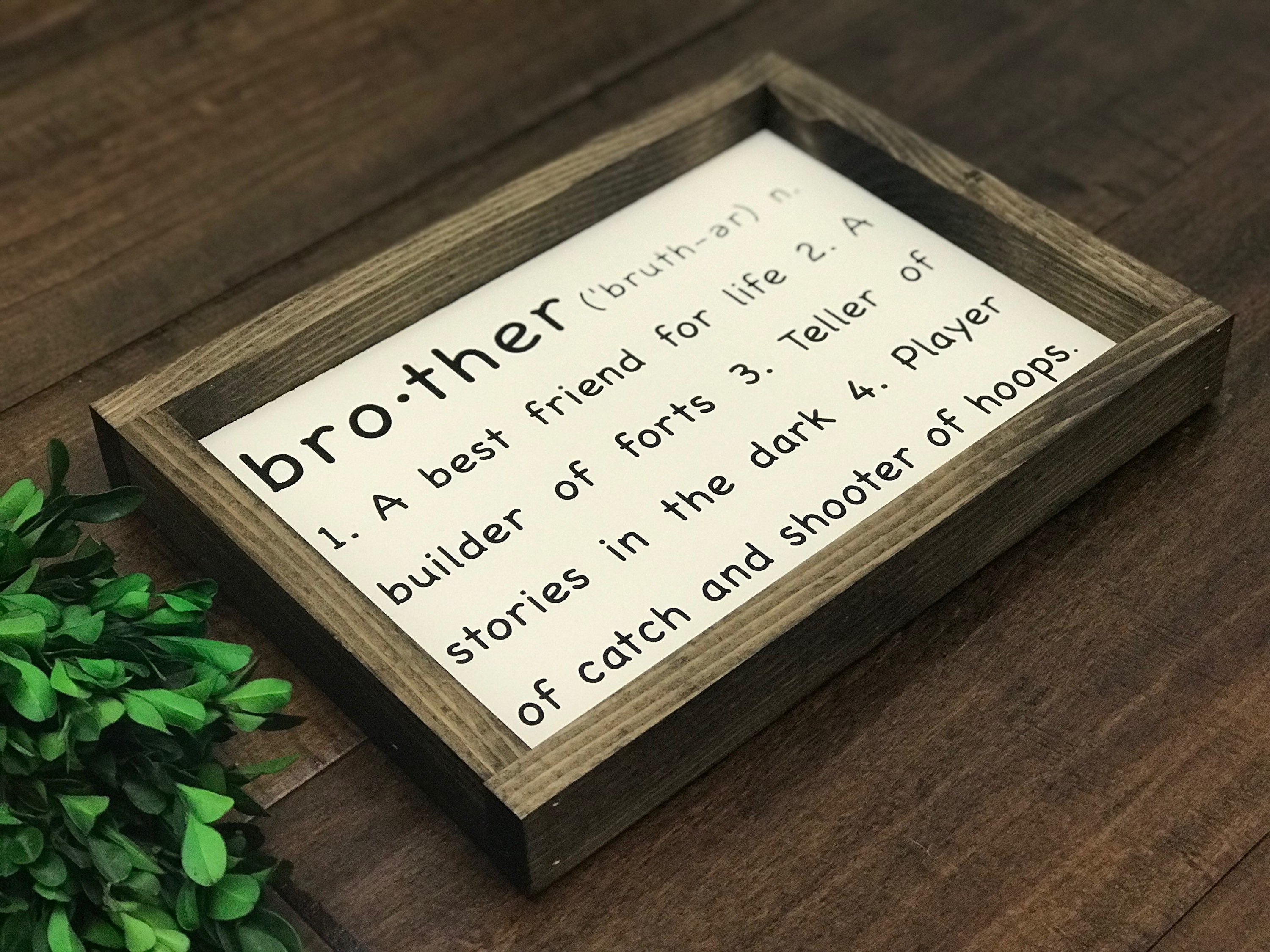 Brother & Sister Definition Sign Brother Sign Sister Sign - Etsy