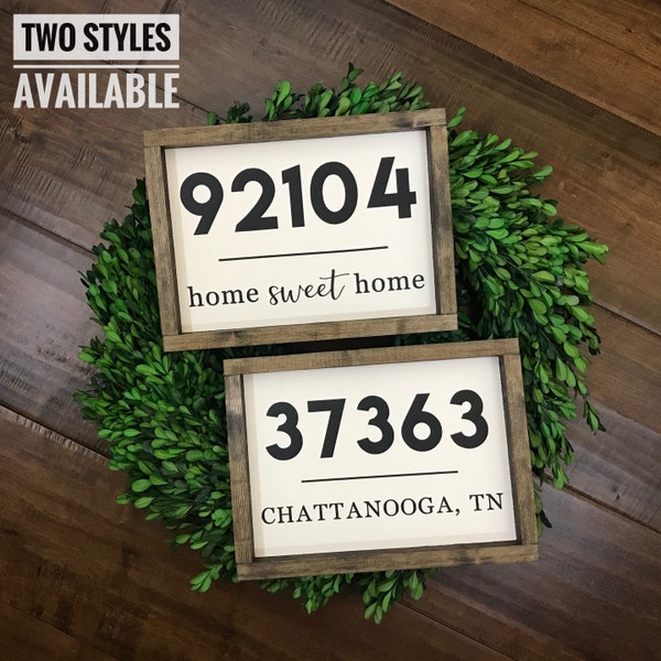 Zip Code Signs - Etsy