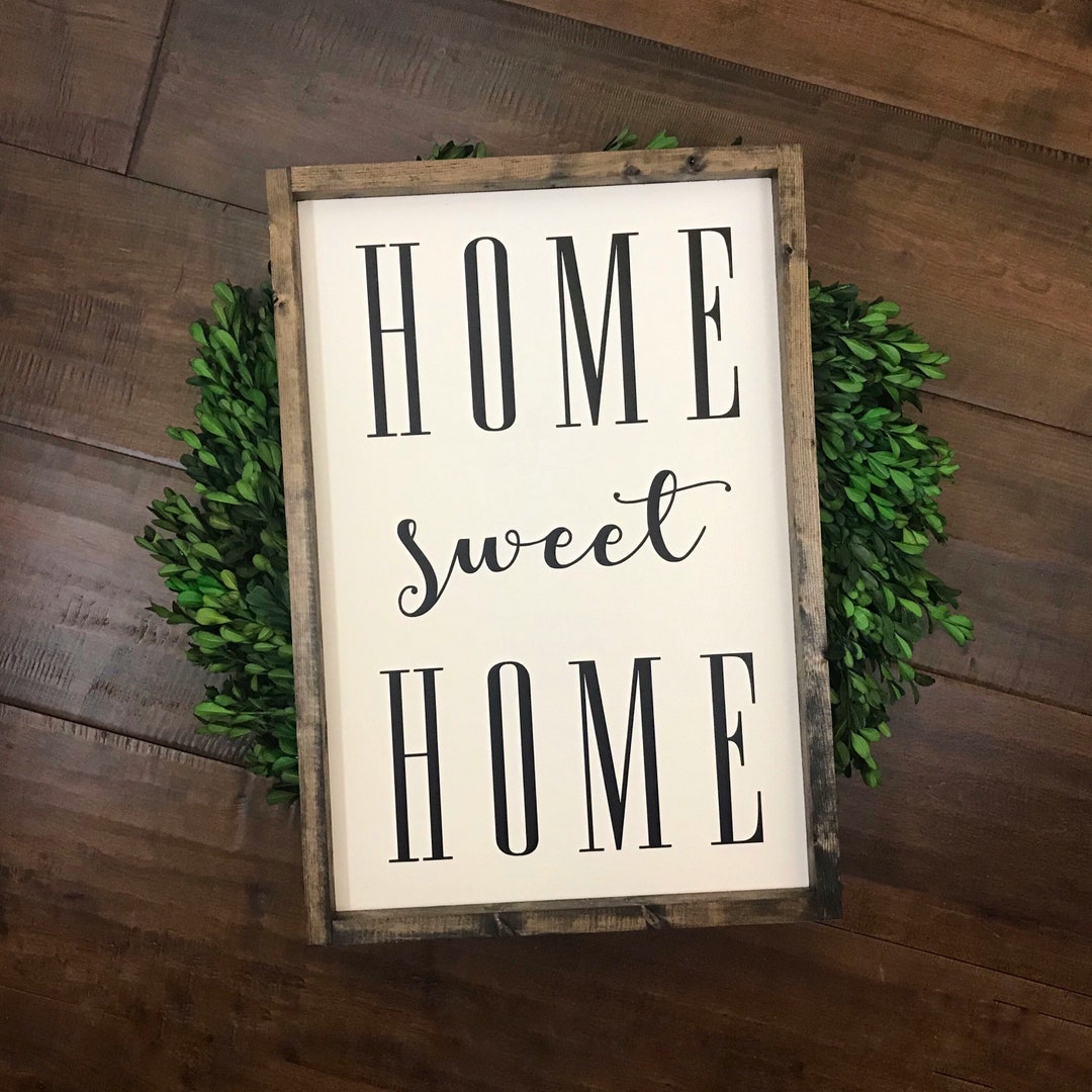 L/XL Home Sweet Home Sign Farmhouse Sign Farmhouse Style Farmhouse ...