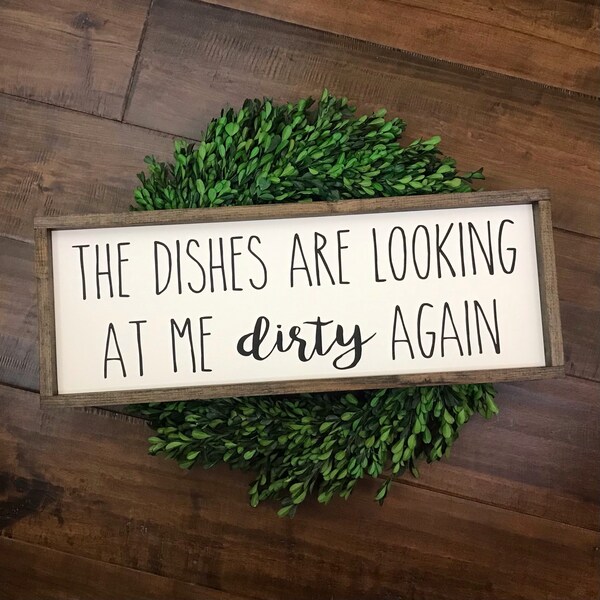 Dishes Sign - Etsy