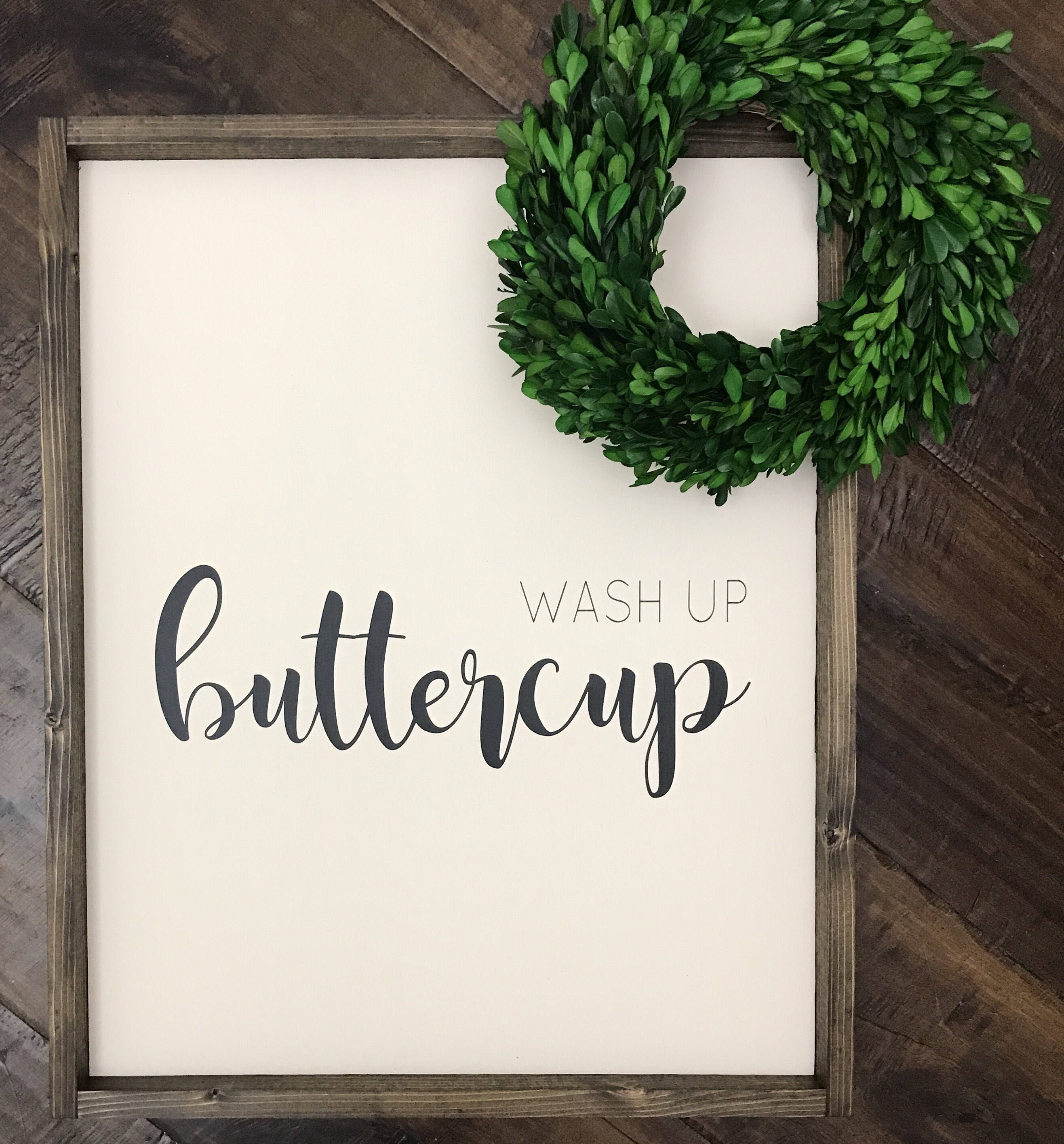 Wash up Buttercup Sign Small Wood Sign Kids Bathroom - Etsy