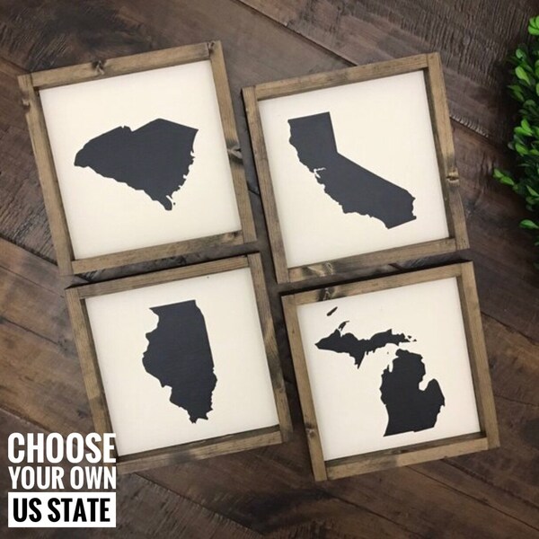 Home State Sign - Etsy