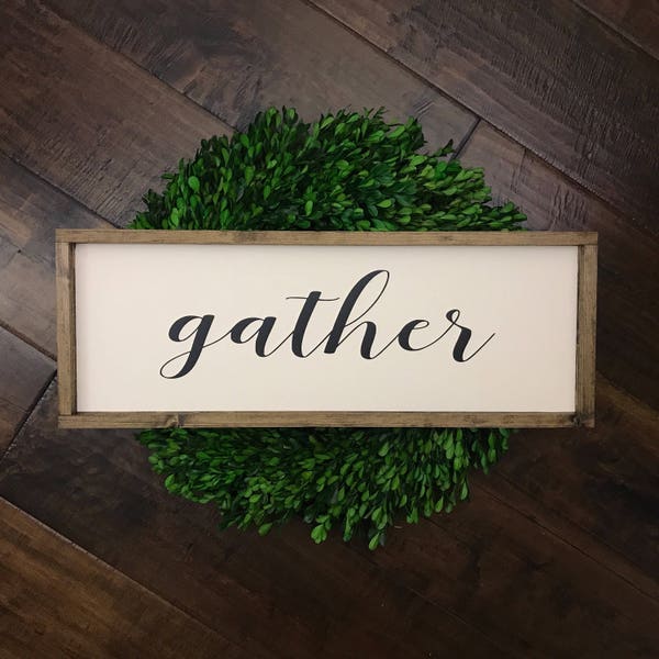 Gather Sign - Etsy