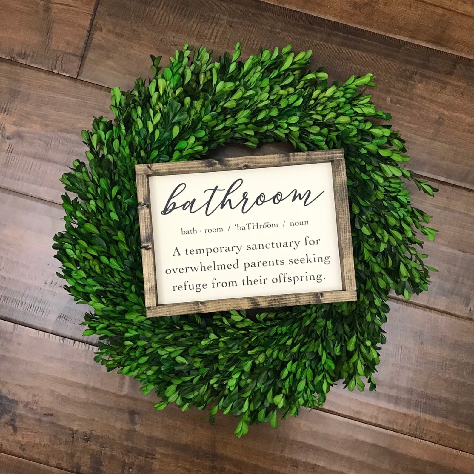 Bathroom Definition Sign Bathroom Wall Decor Funny - Etsy